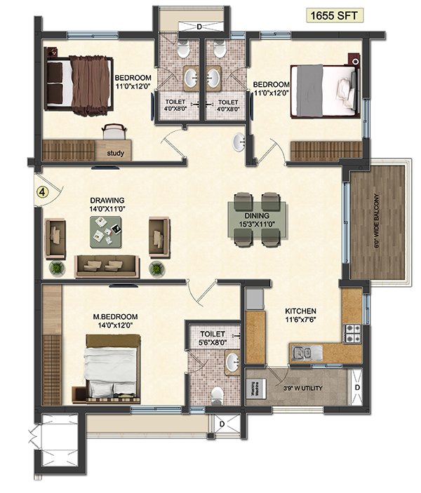 New Flats for Sale in Hyderabad | Accurate's Layout & Plans